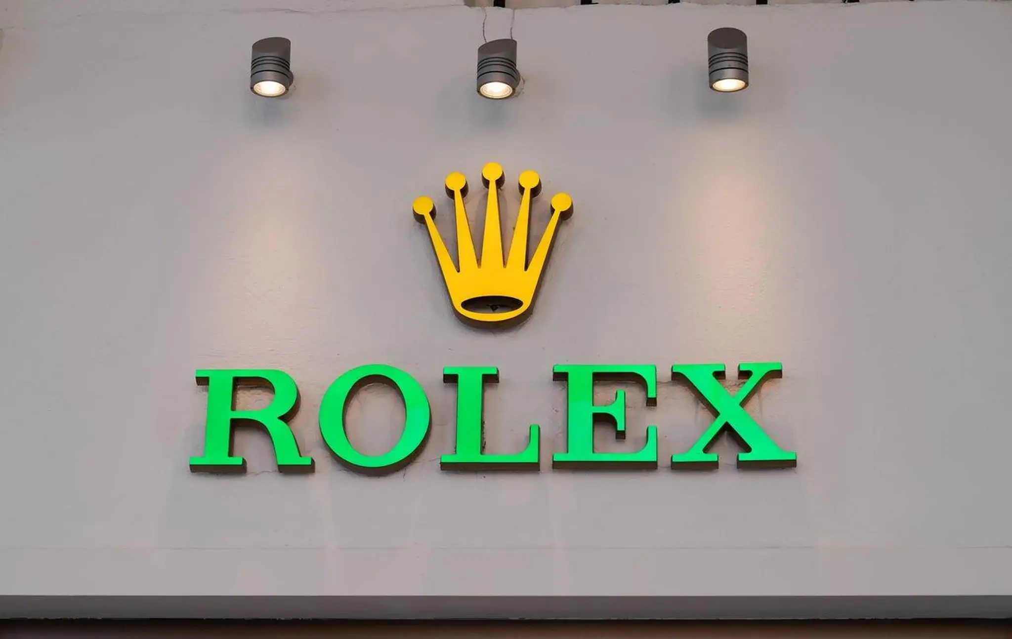 Large Illuminated Rolex Channel Letters Sign | PCARMARKET