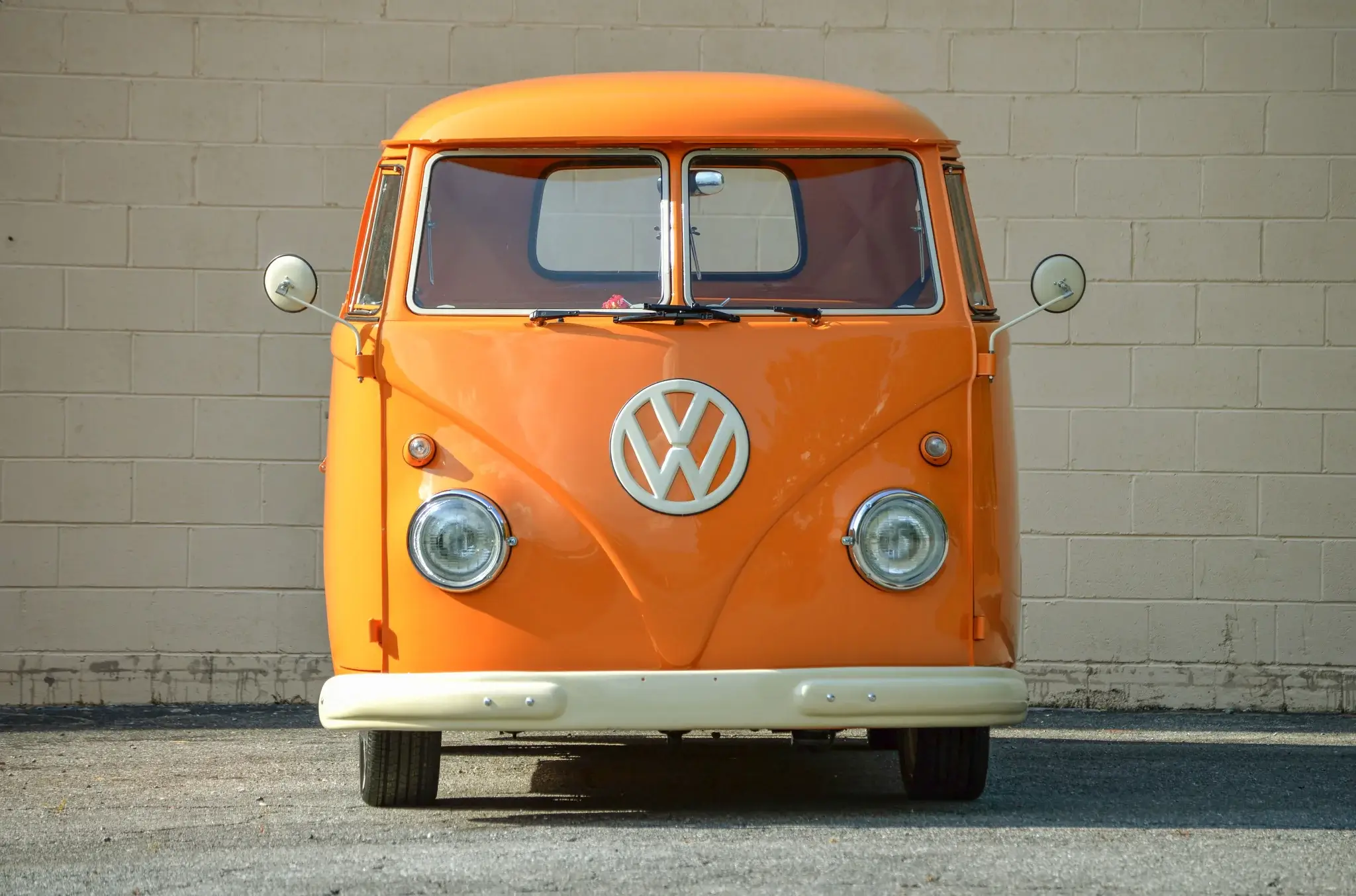 orange vw bus