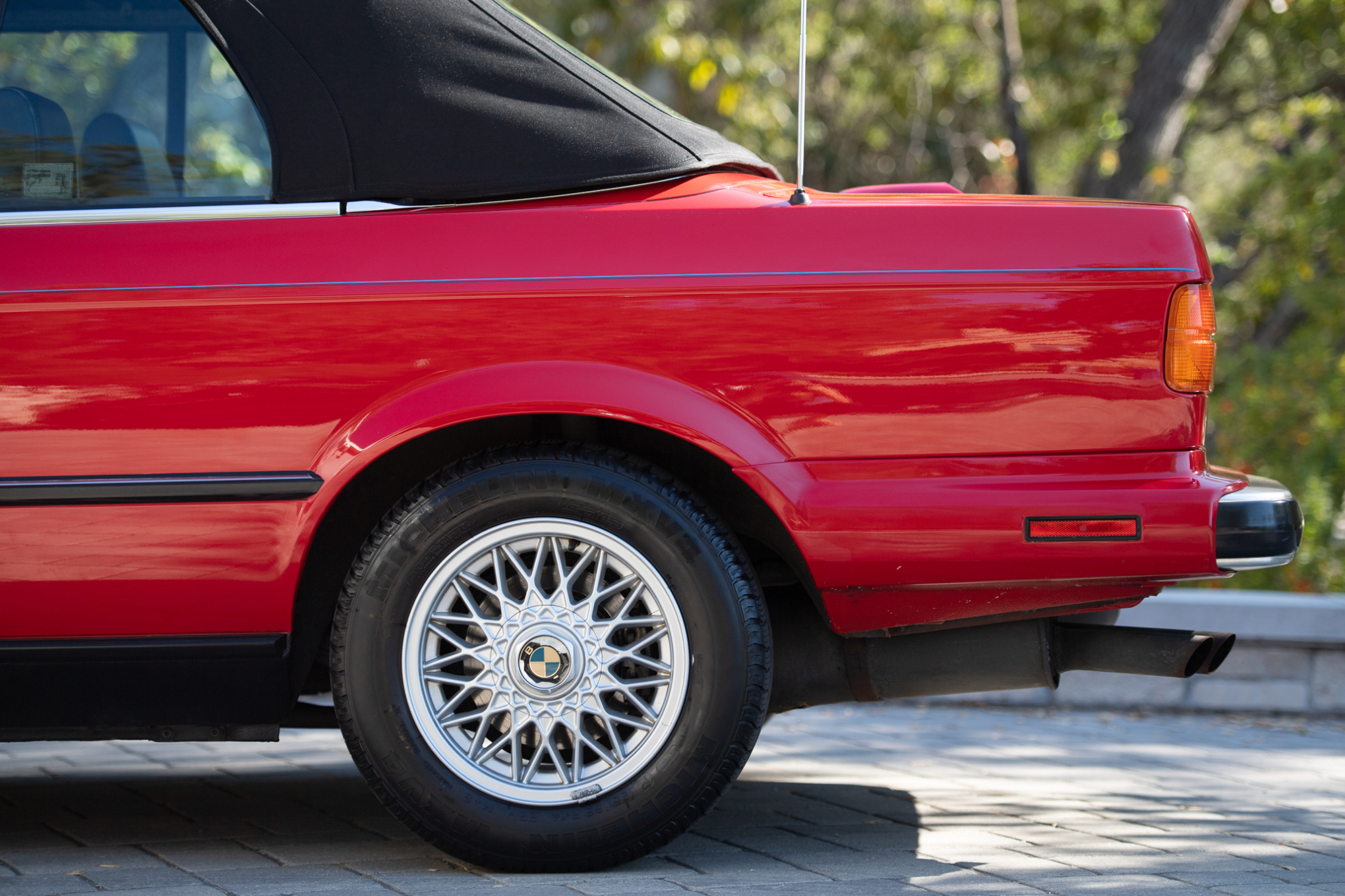 bmw e30 convertible red