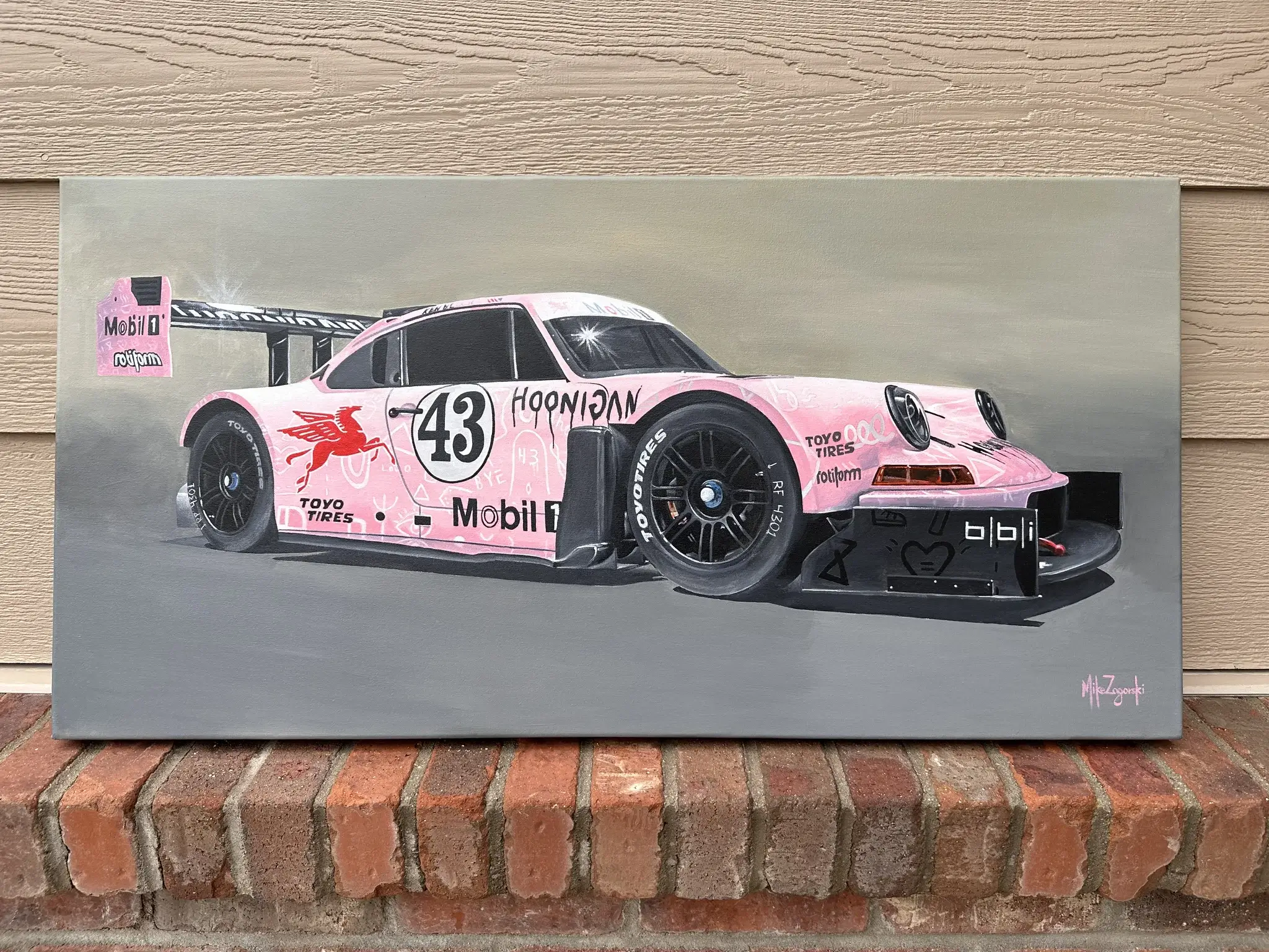 Original Painting Of Ken Block’s Hoonipigasus Porsche 911 by Mike ...