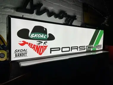 MP: Illuminated Skoal Bandit Racing Porsche Sign | PCARMARKET