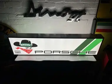 MP: Illuminated Skoal Bandit Racing Porsche Sign | PCARMARKET