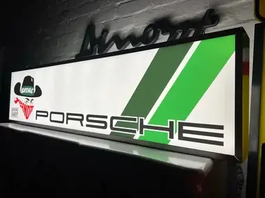 MP: Illuminated Skoal Bandit Racing Porsche Sign | PCARMARKET