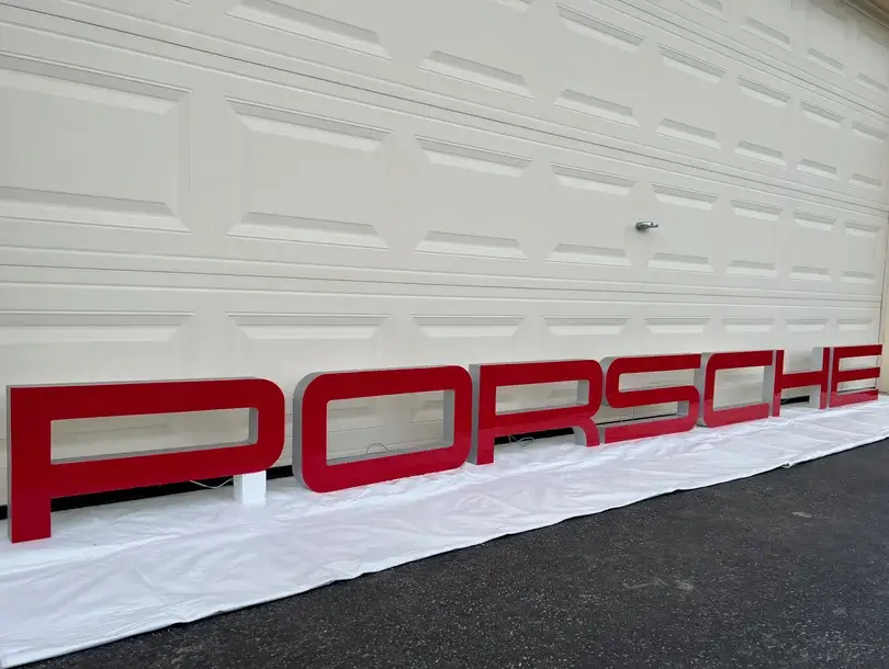 MP: Large Illuminated Porsche Sign (15') | PCARMARKET
