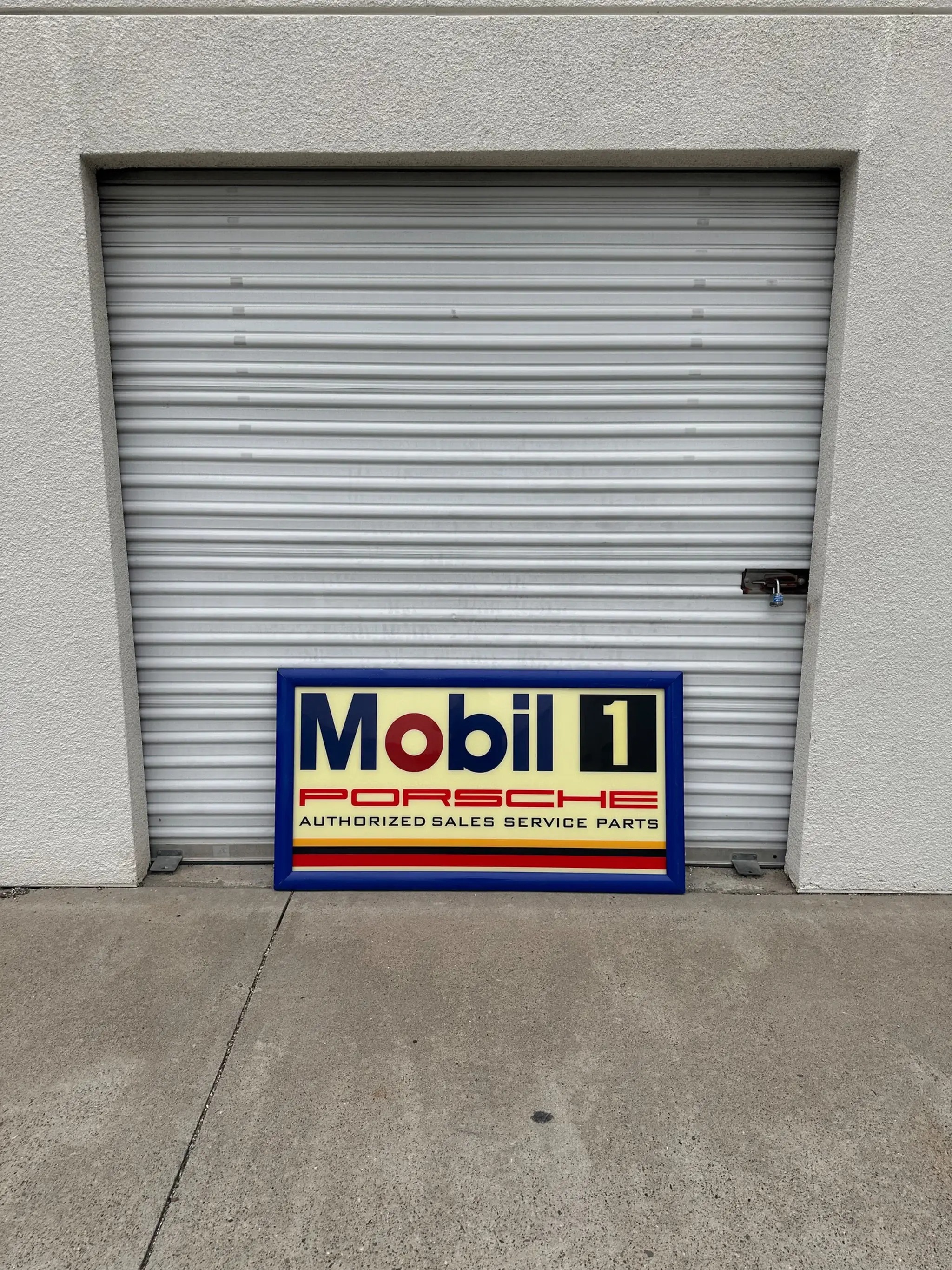 MP: Illuminated Porsche Mobil 1 Dealership Sign | PCARMARKET