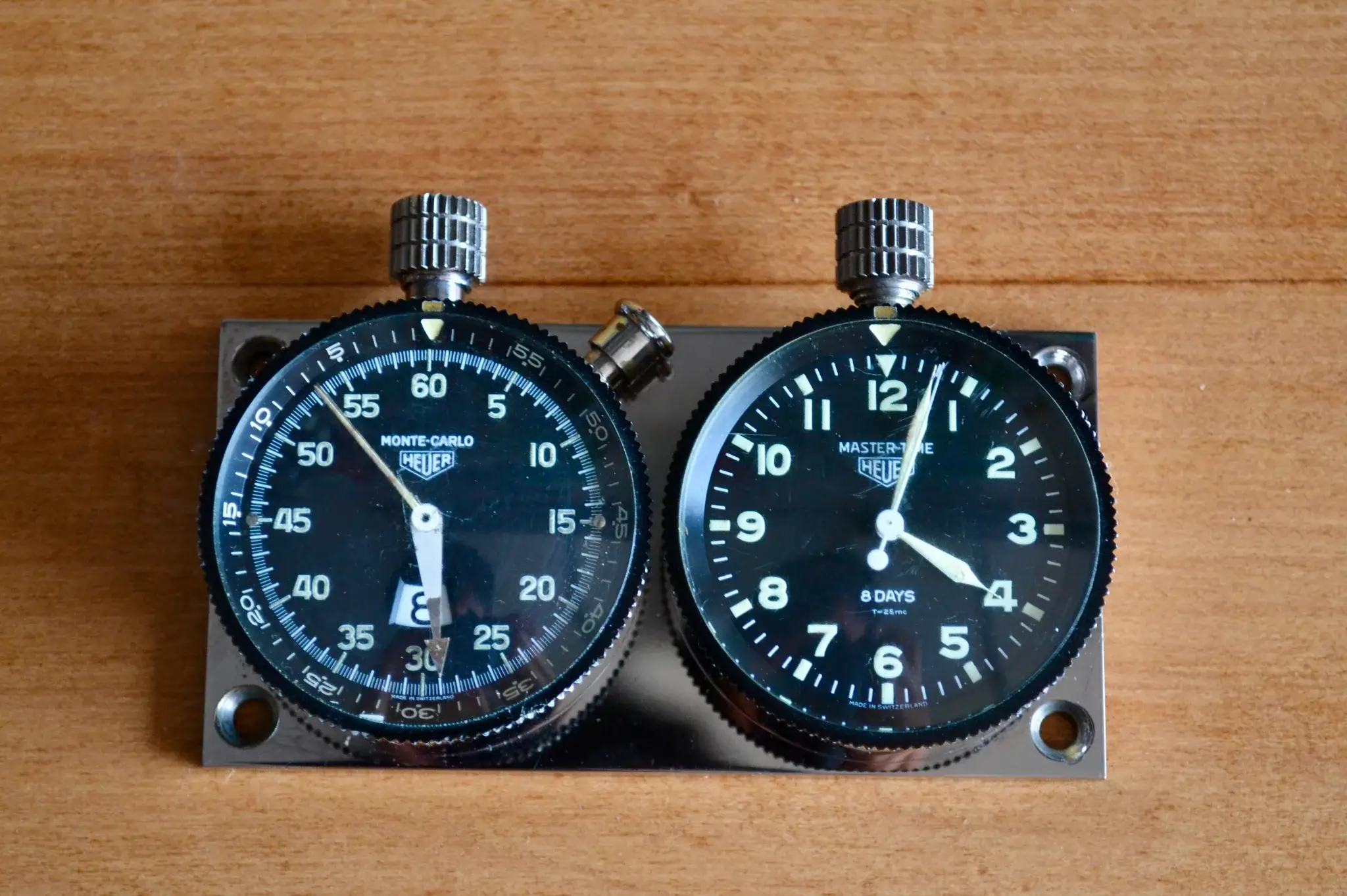 1960's Heuer Monte Carlo and Master Time Dash Timers | PCARMARKET