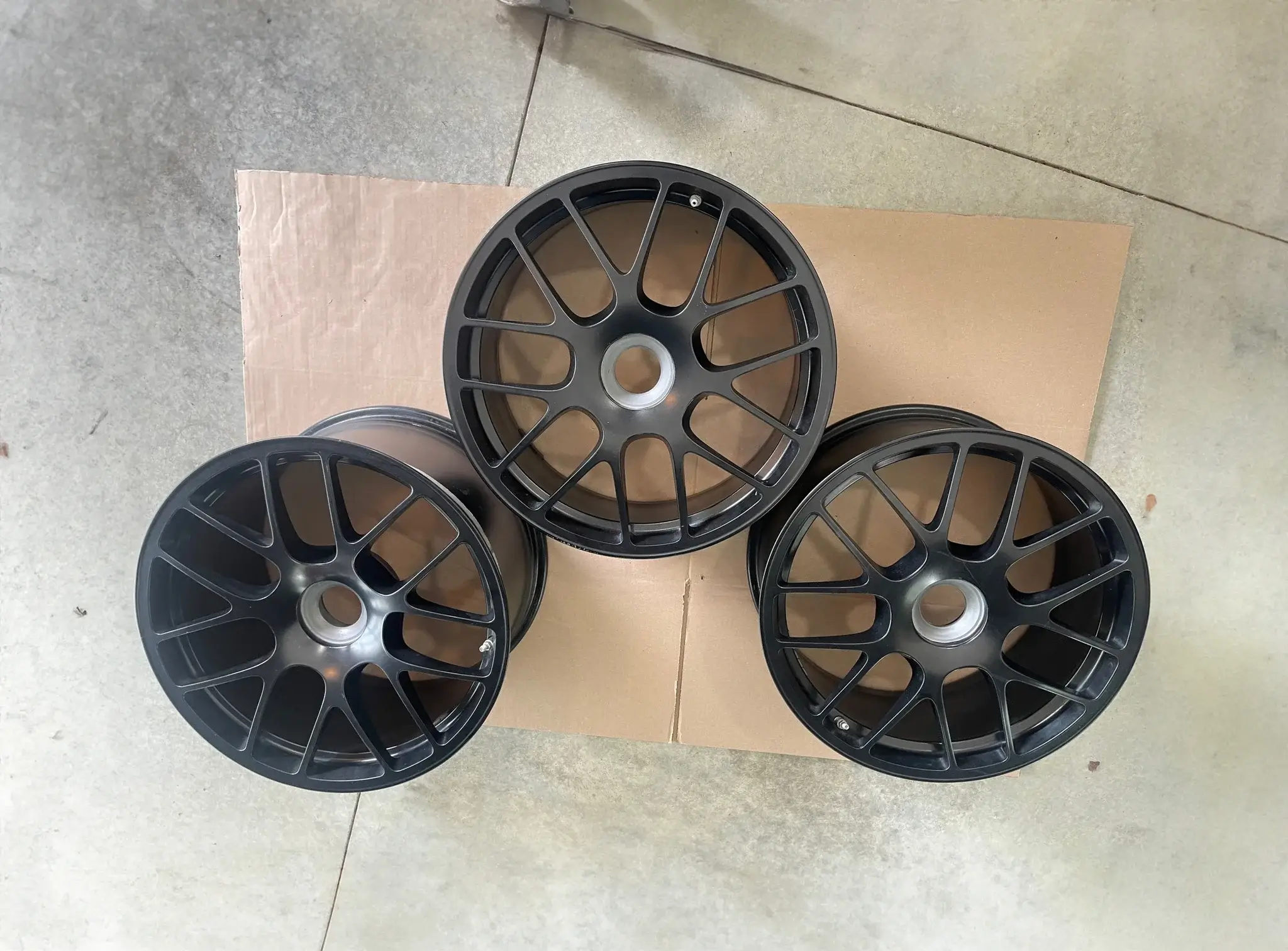 No Reserve Set of 3 Factory Porsche OEM Center Lock Wheels | PCARMARKET