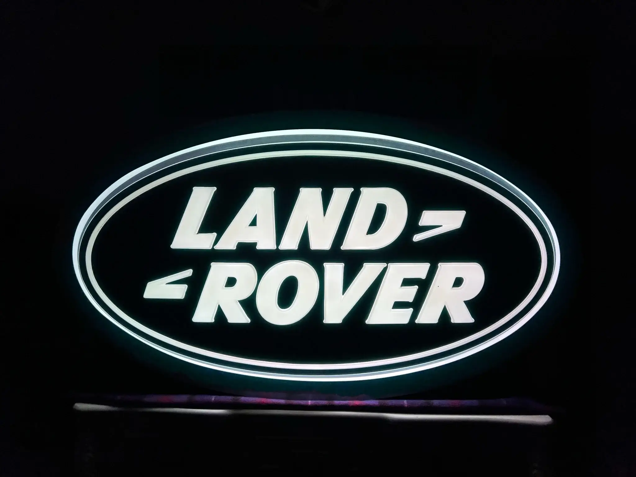 MP: 1980's Illuminated Land Rover Factory Sign | PCARMARKET