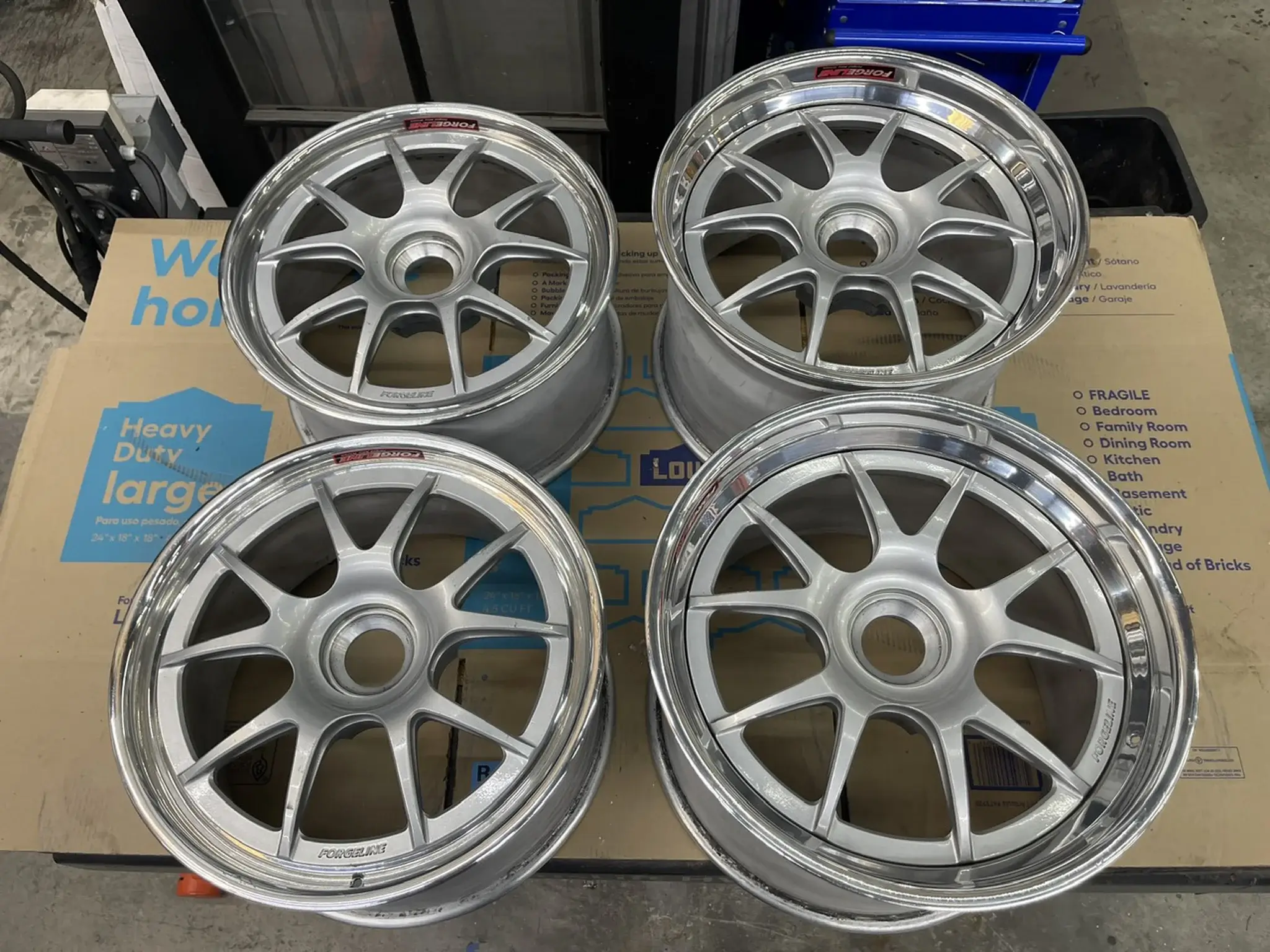 No Reserve 991-992 GT3 Forgeline GE1R Centerlock Wheels | PCARMARKET