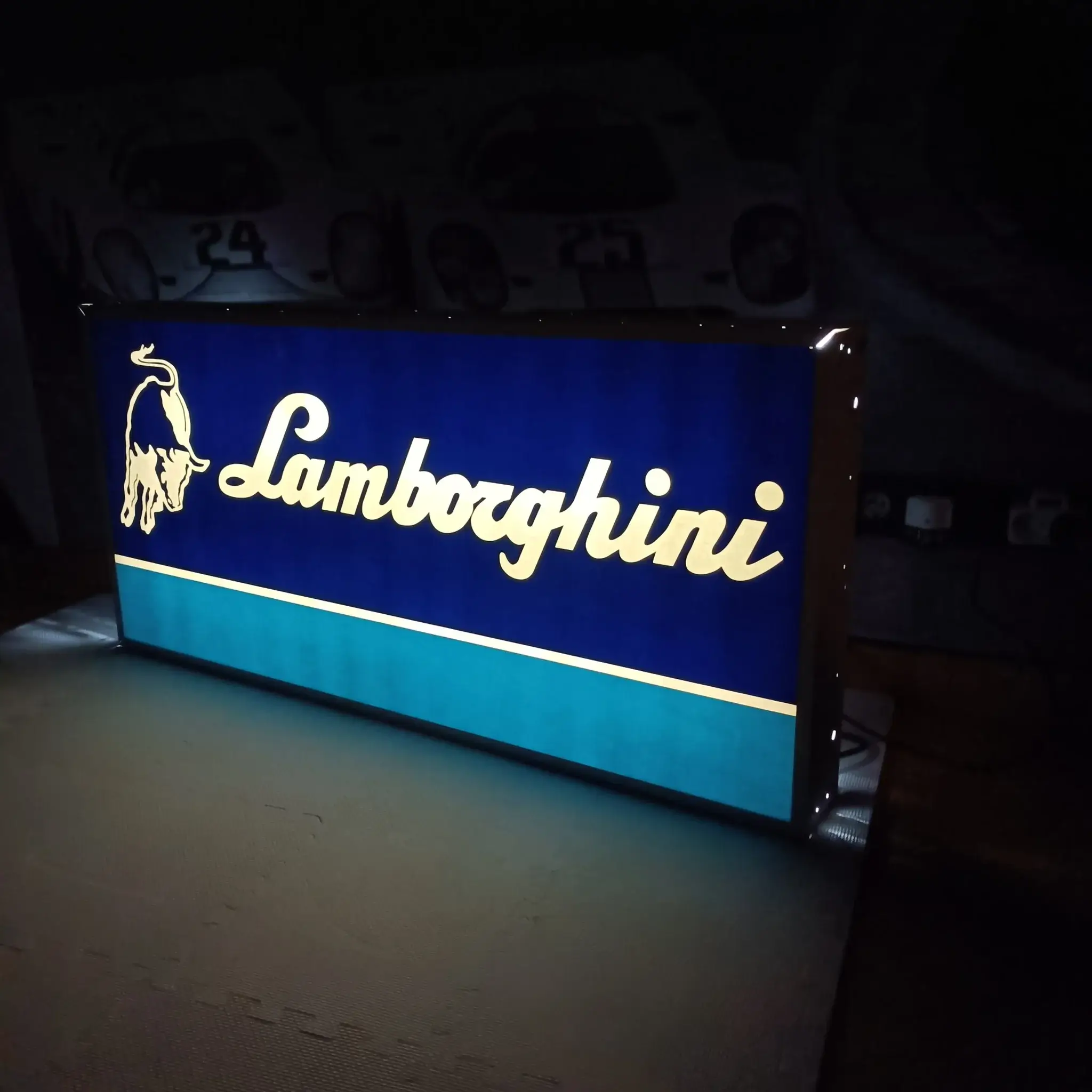 MP: Illuminated Lamborghini Trattori Sign | PCARMARKET
