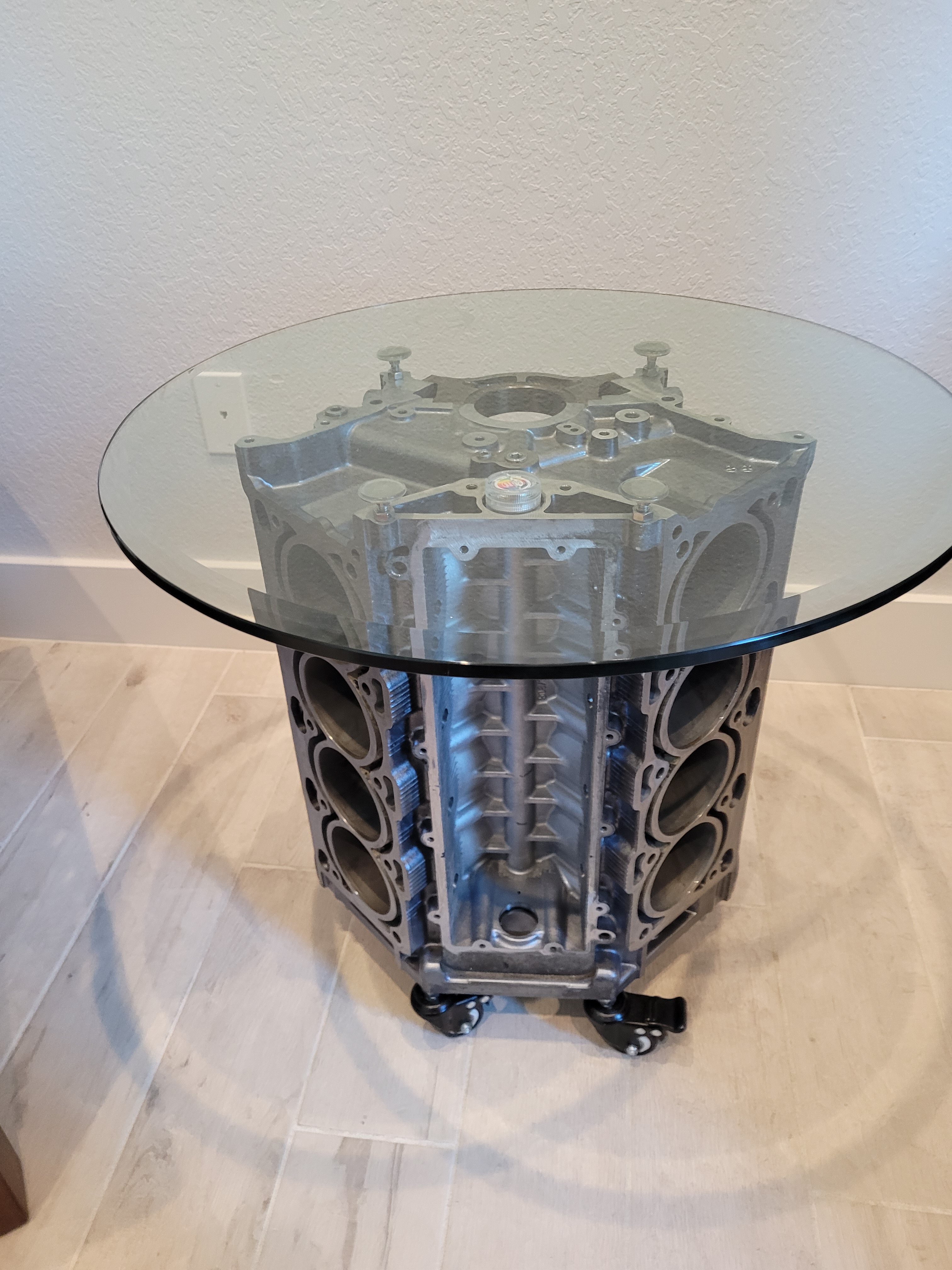 v6 engine block table