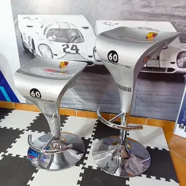No Reserve Porsche 911 60th Anniversary Stools | PCARMARKET