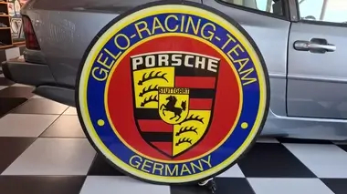 No Reserve Illuminated Porsche Gelo Racing Team Sign | PCARMARKET