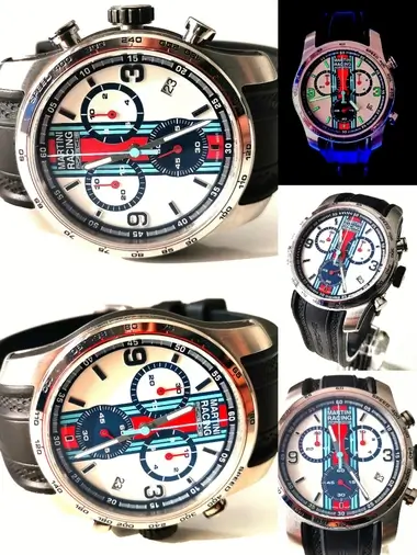 No Reserve Porsche Martini Racing Chronograph Watch | PCARMARKET